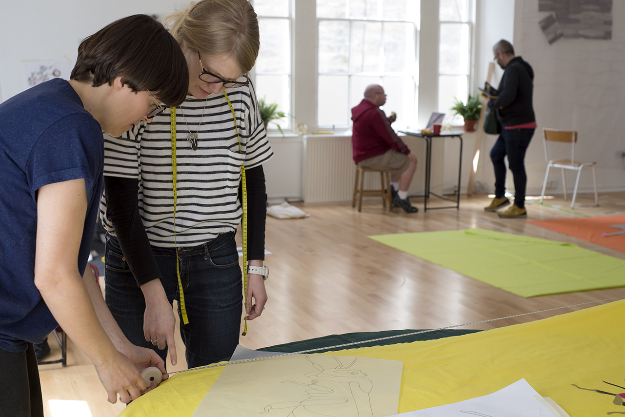 Our initial ideas are explored and developed at our visual art studio.